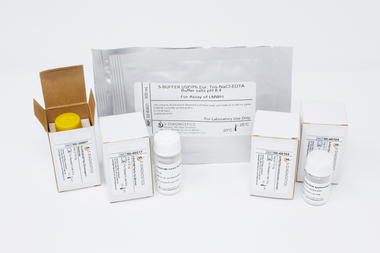 5 TEST EP-LMWH Anti-Xa Heparin QC Kit | Quadratech Diagnostics