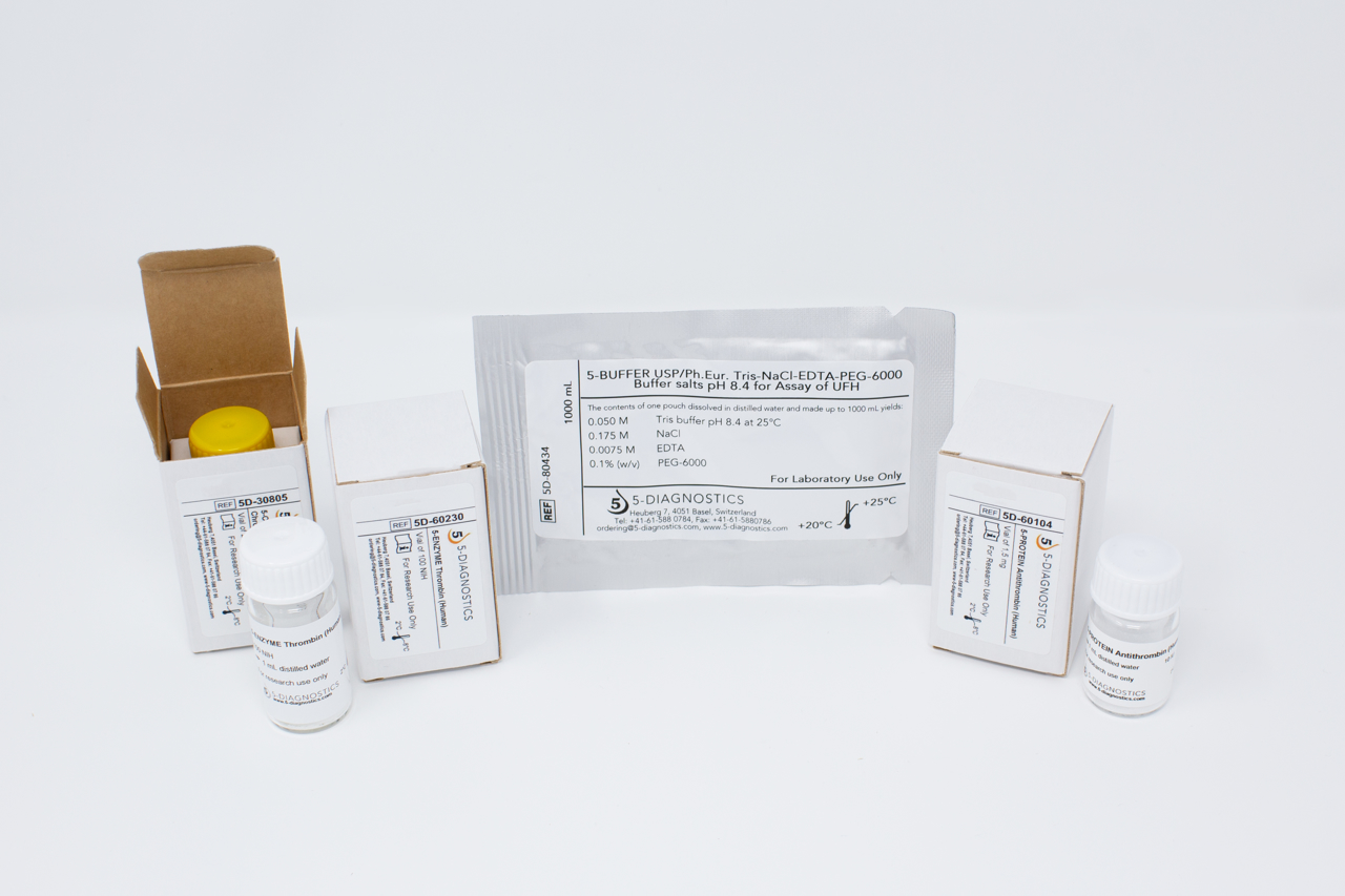 5 TEST EP-UFH Anti-IIa Heparin QC Kit | Quadratech Diagnostics