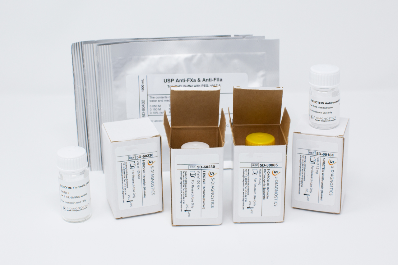 5 TEST USP-LMWH Anti-IIa Heparin QC Kit | Quadratech Diagnostics