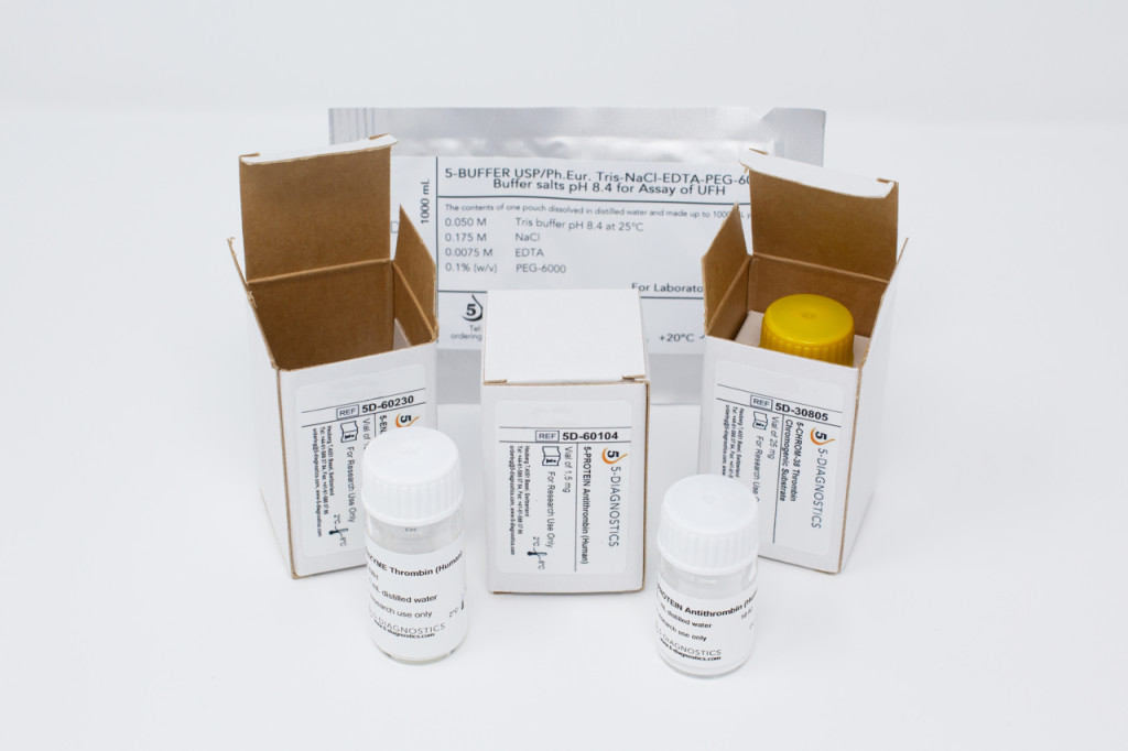 5 TEST USP-UFH Anti-IIa Heparin QC Kit | Quadratech Diagnostics