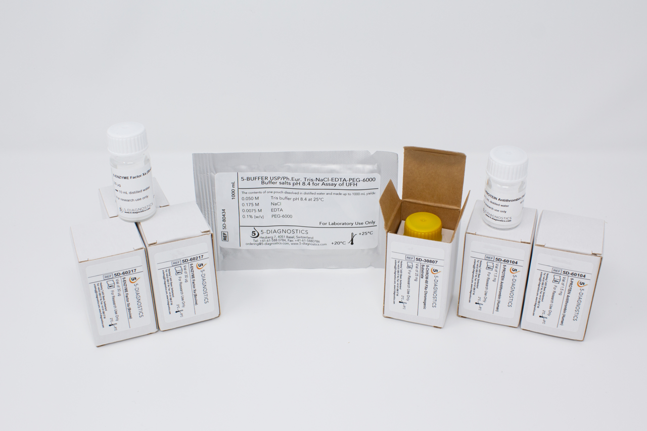 5 TEST USP-UFH Anti-Xa Heparin QC Kit | Quadratech Diagnostics