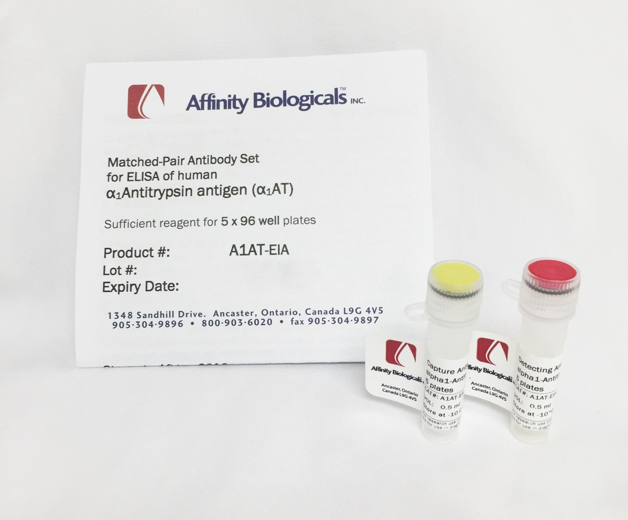 Alpha 1 Antitrypsin - Paired Antibody Set for ELISA | Quadratech ...