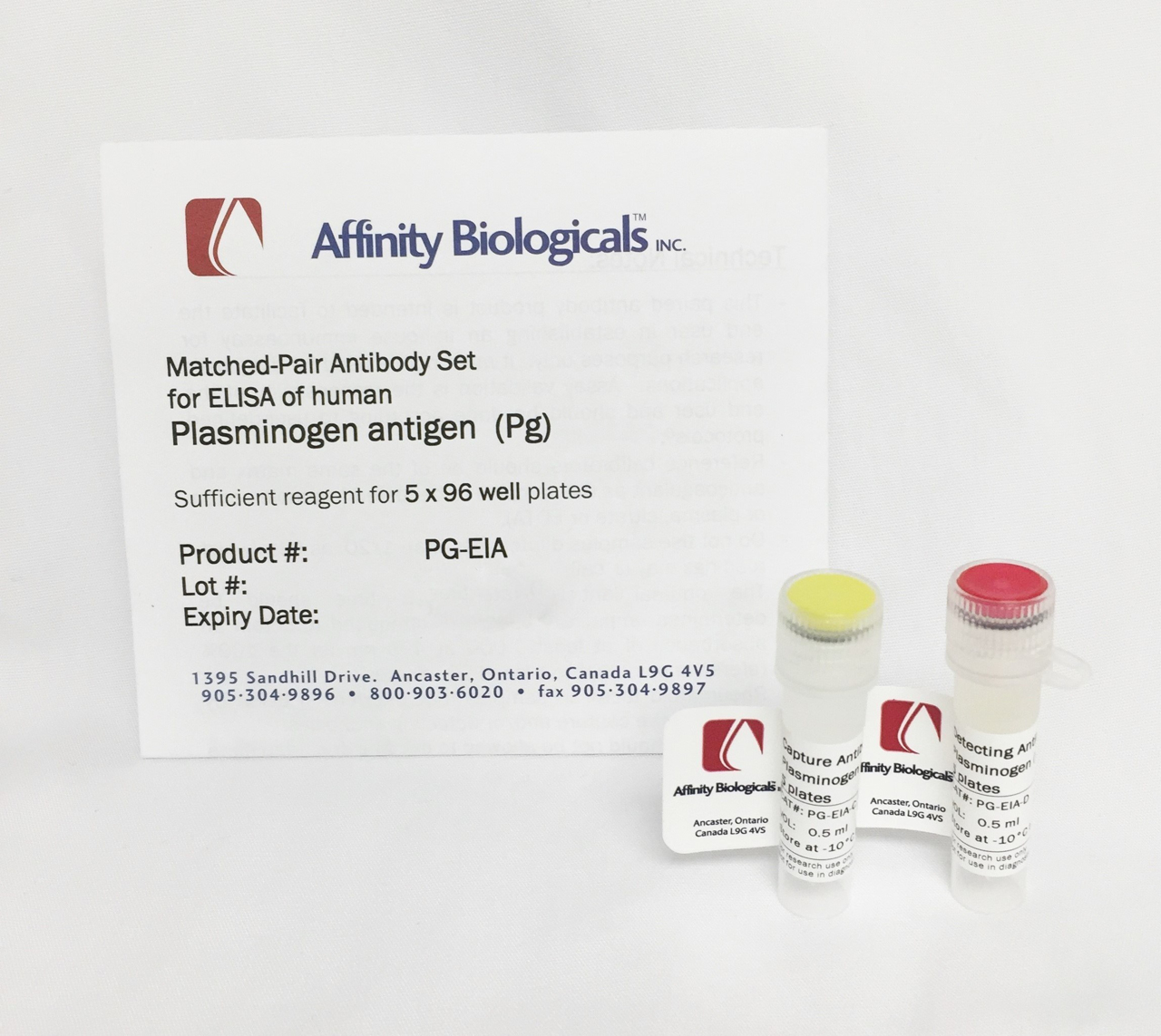 Plasminogen - Paired Antibody Set for ELISA | Quadratech Diagnostics