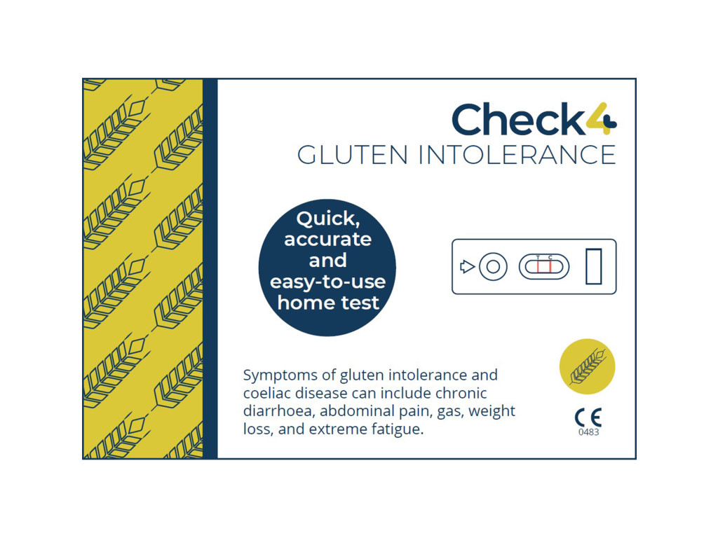 Gluten Intolerance Rapid Self-Test UK by Check4® | Quadratech Diagnostics