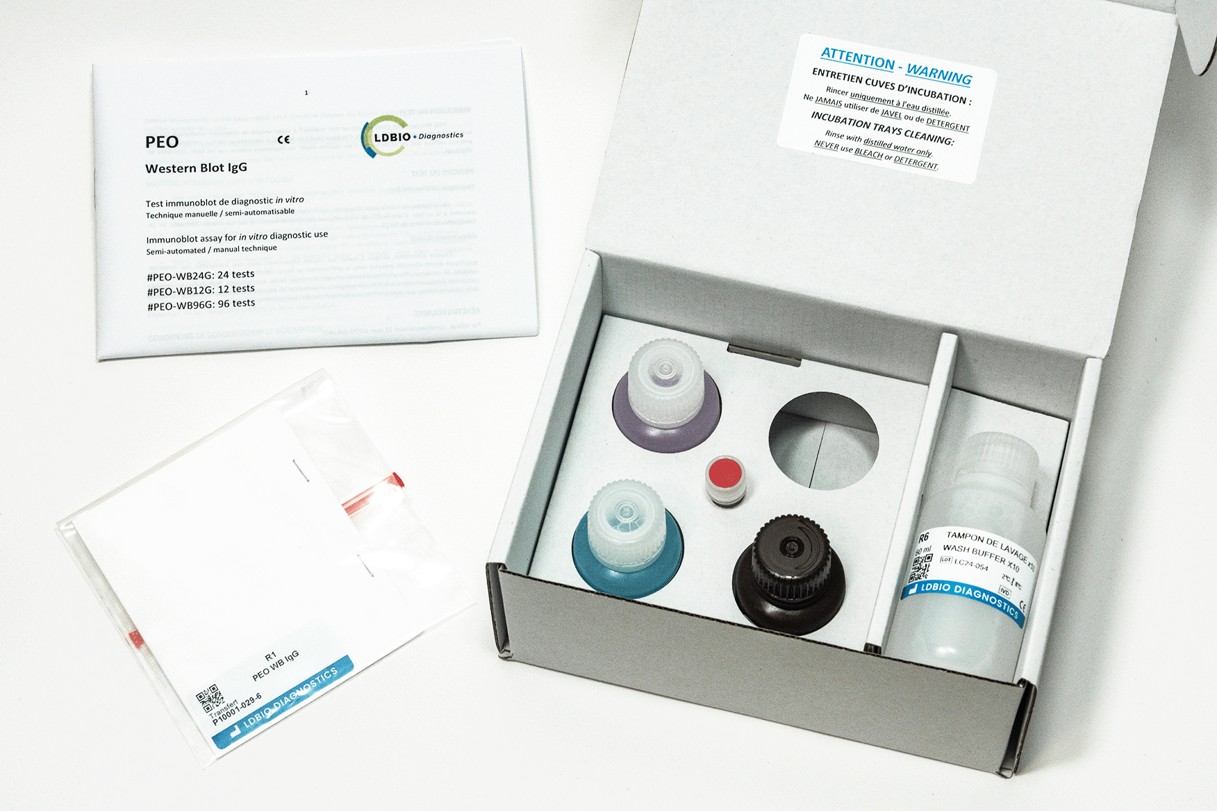 PEO Western Blot IgG (24T) | Medical Diagnostic Products