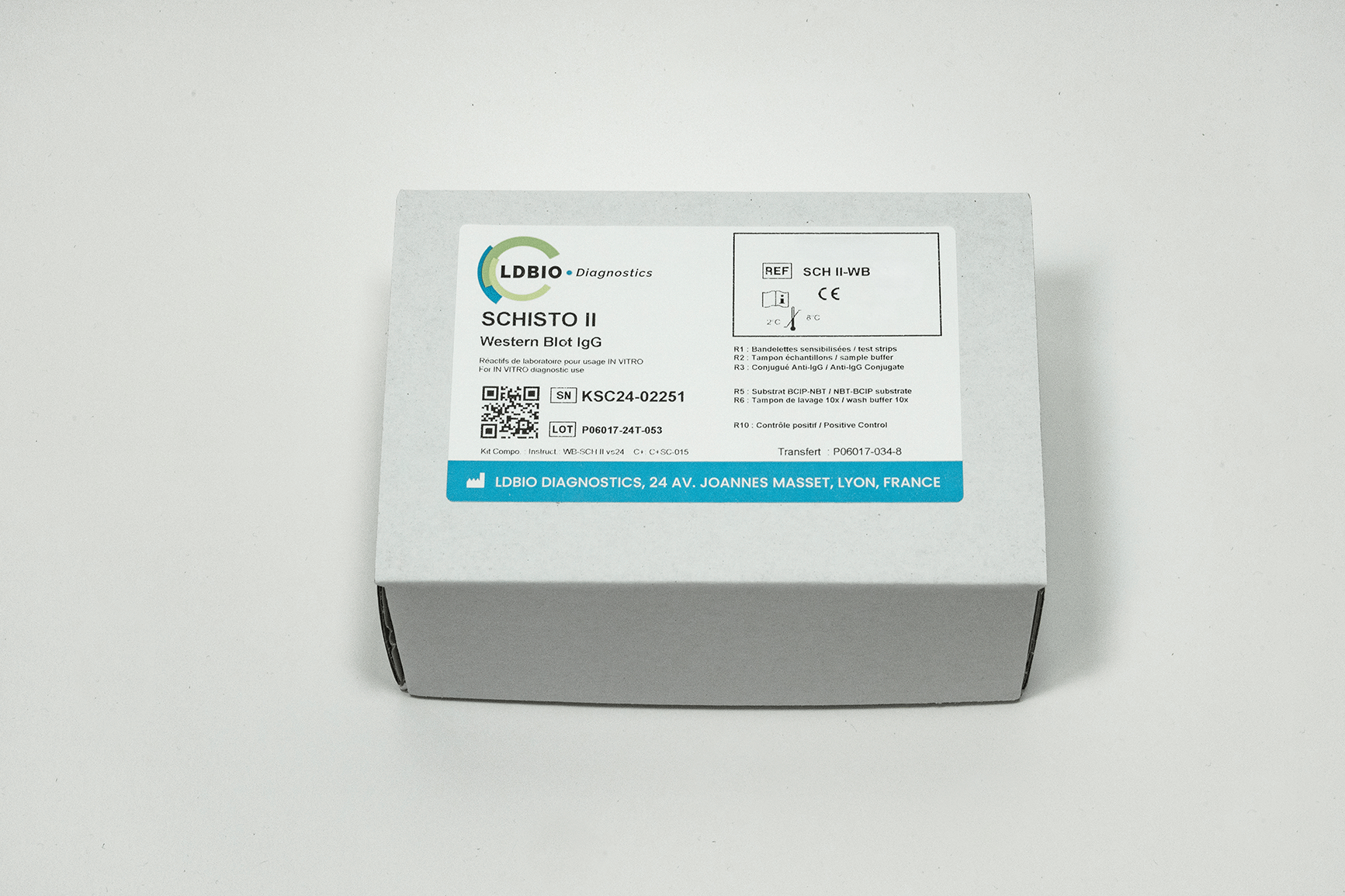 Schisto II Western Blot IgG (96T) | Medical Diagnostic Products