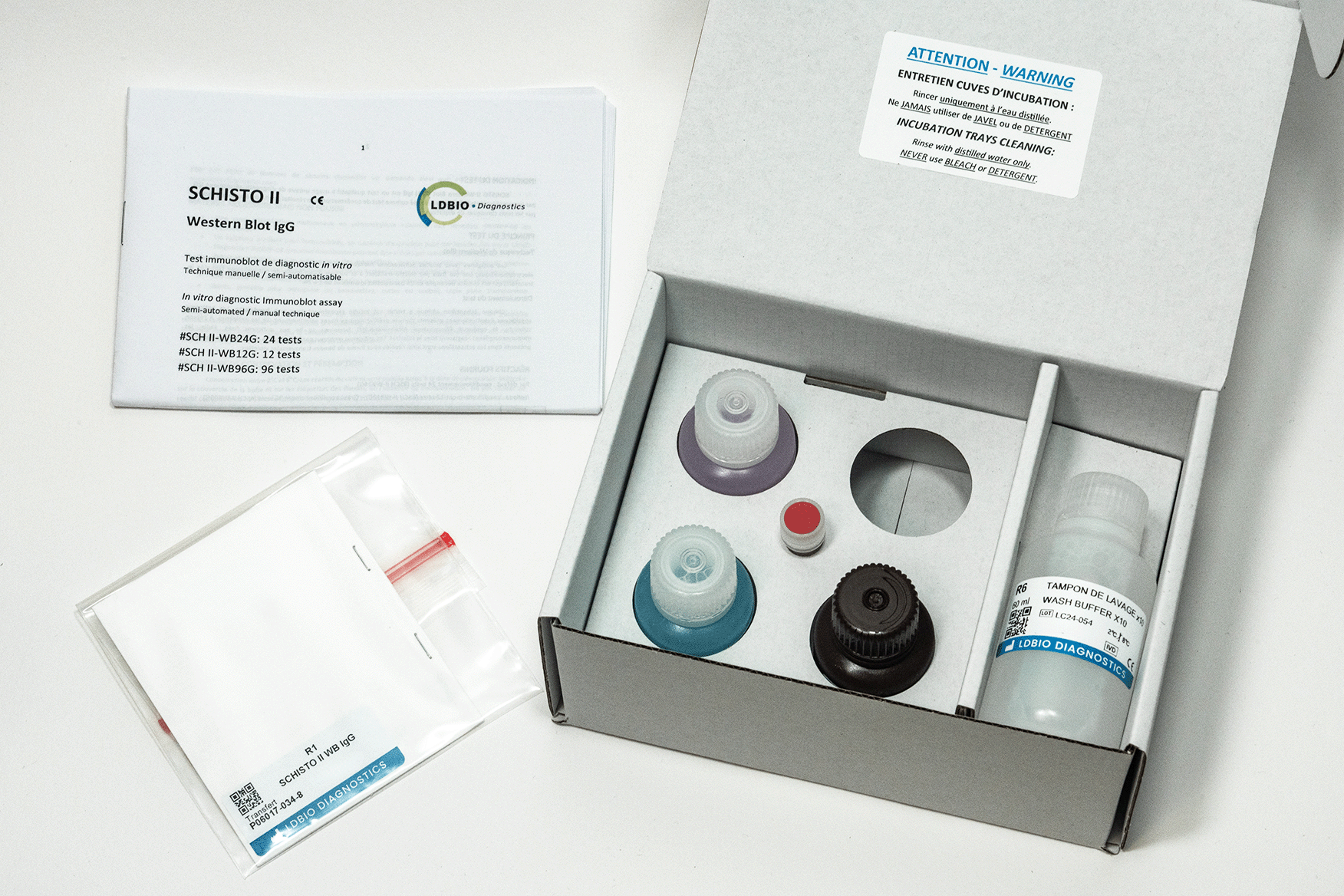 Schisto II Western Blot IgG (12T) | Medical Diagnostic Products