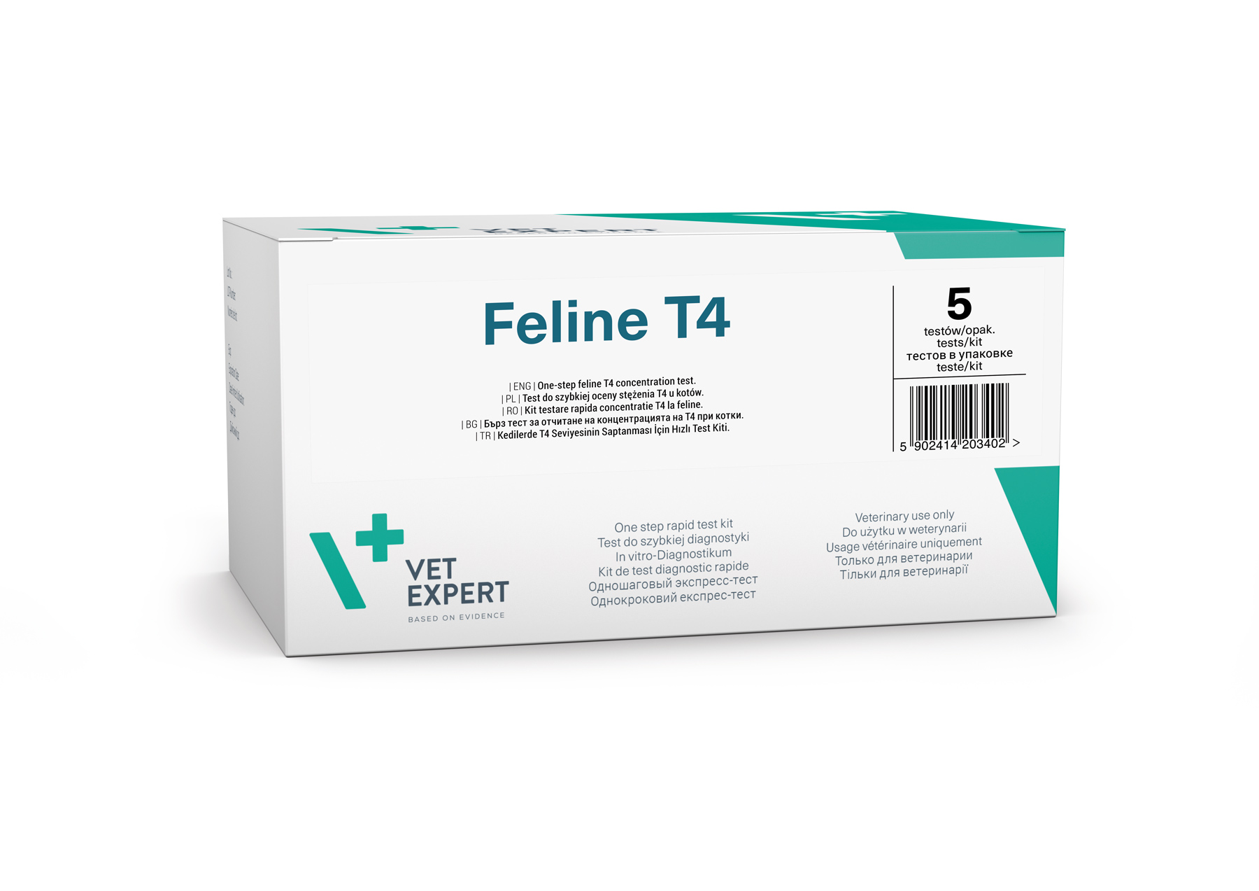 VetExpert Rapid Test Feline T4 - 5 Tests | Quadratech Diagnostics