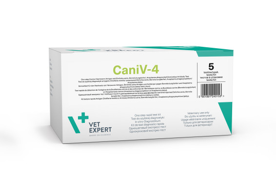 VetExpert Rapid CaniV-4 Test Kit | Quadratech Diagnostics