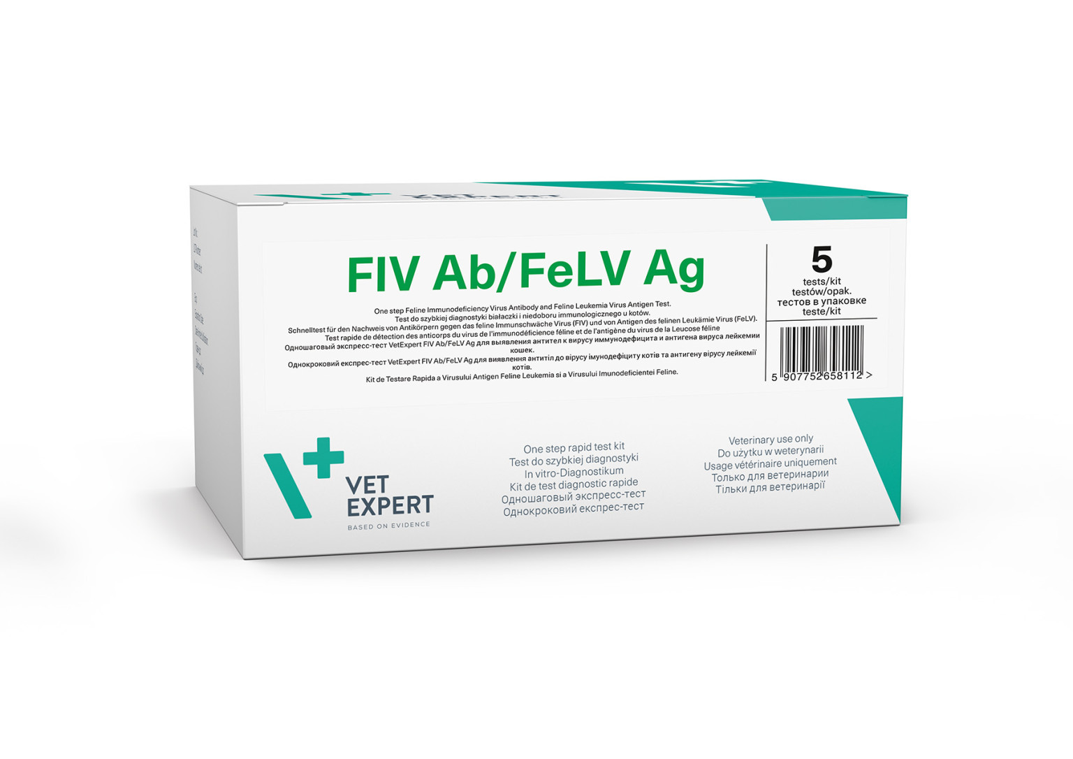 VetExpert Rapid Test FiV Ab/FeLV Ag - 2 Tests | Quadratech Diagnostics